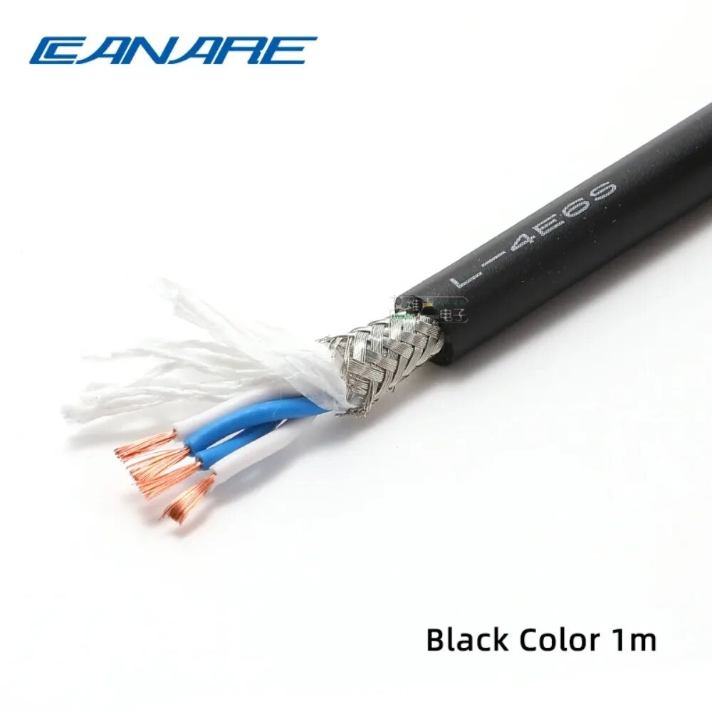 CANARE L-4E6S черный микрофонный кабель 1м