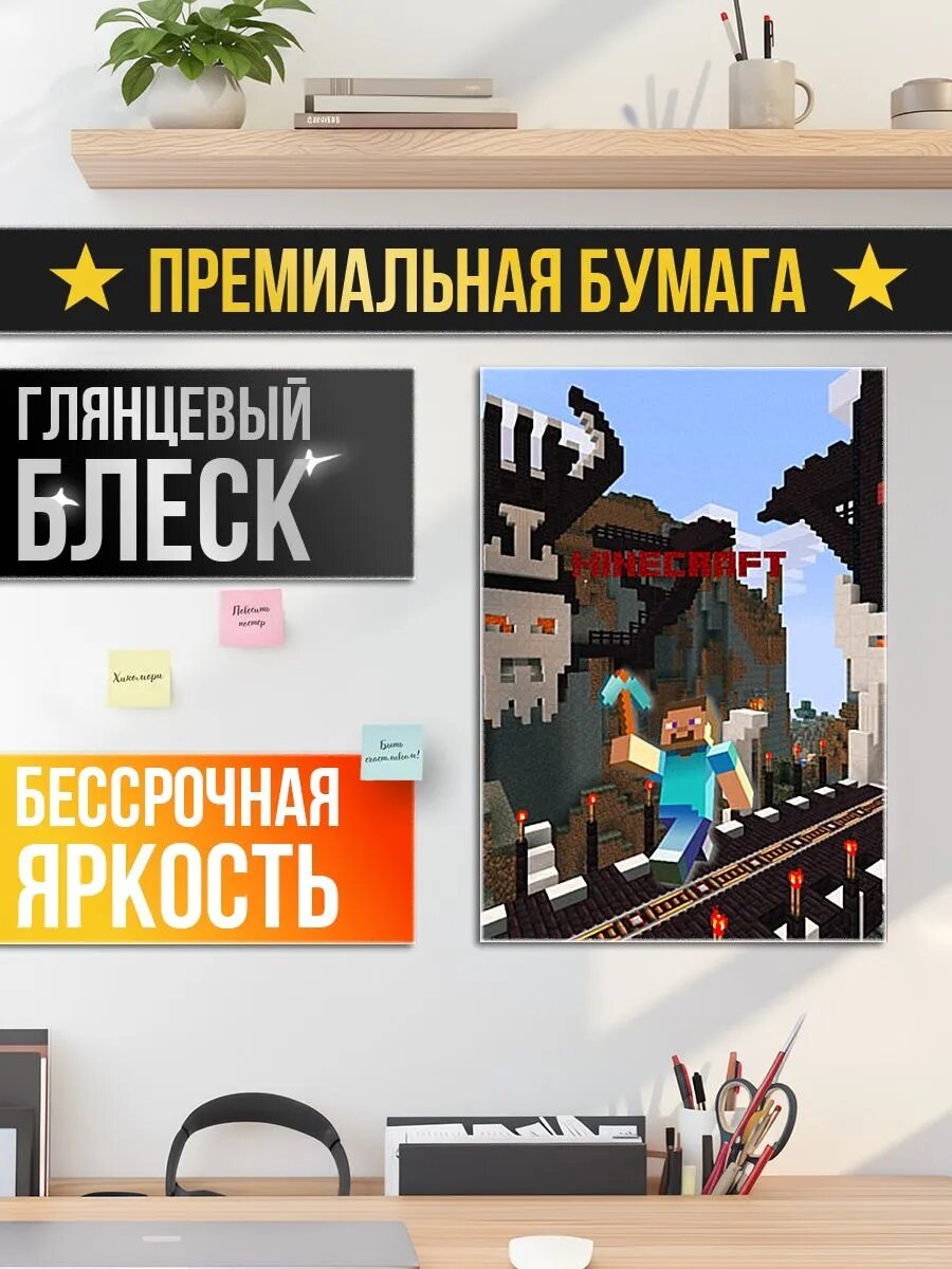 Постер на стену Minecraft — фото 1