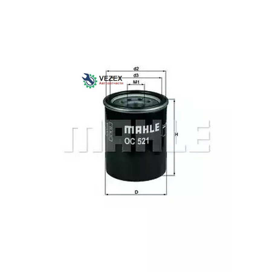 MAHLE OC521 Фильтр масляный