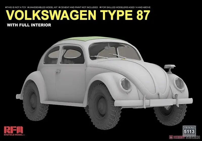 RFM 5113 1/35 Сборная модель Тип 87 Автомобиль с полным интерьером