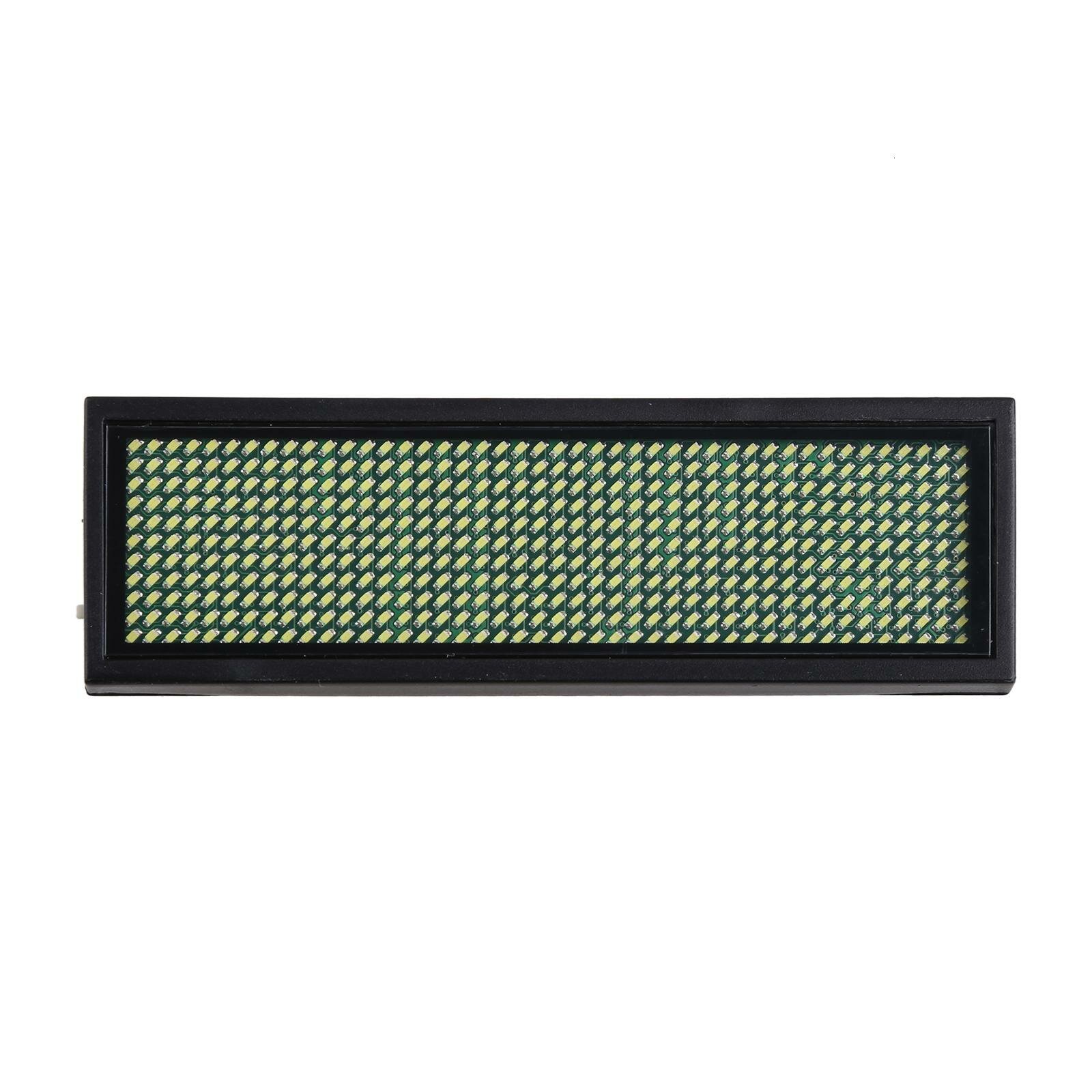 Перезаряжаемая LED-значок с программной прокруткой текста, Белый
