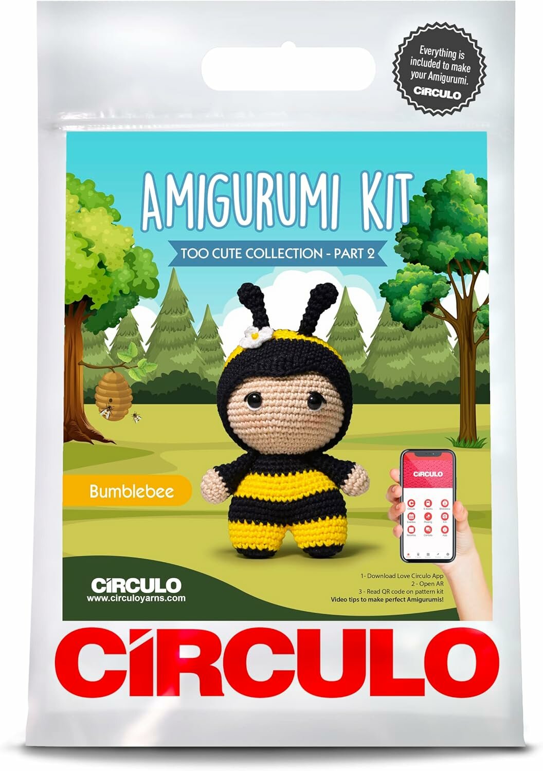 Набор для амигуруми Circulo Amigurumi Too Cute "Bumblebee" 01