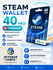 Карта пополнения Steam Wallet 40 HKD | Цифровой код