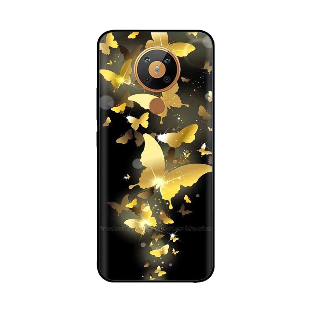 Силиконовый чехол для Nokia 5,3, мягкая задняя крышка из ТПУ для Nokia Черный, 00537, For Nokia 5.3