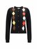 Кардиган GANNI Diamond-pattern cardigan, размер 38, черный