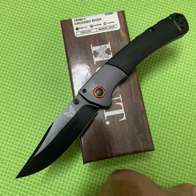 Benchmade15080-1 Портативный карманный складной нож для выживания на природе, подходит для очистки и нарезки фруктов