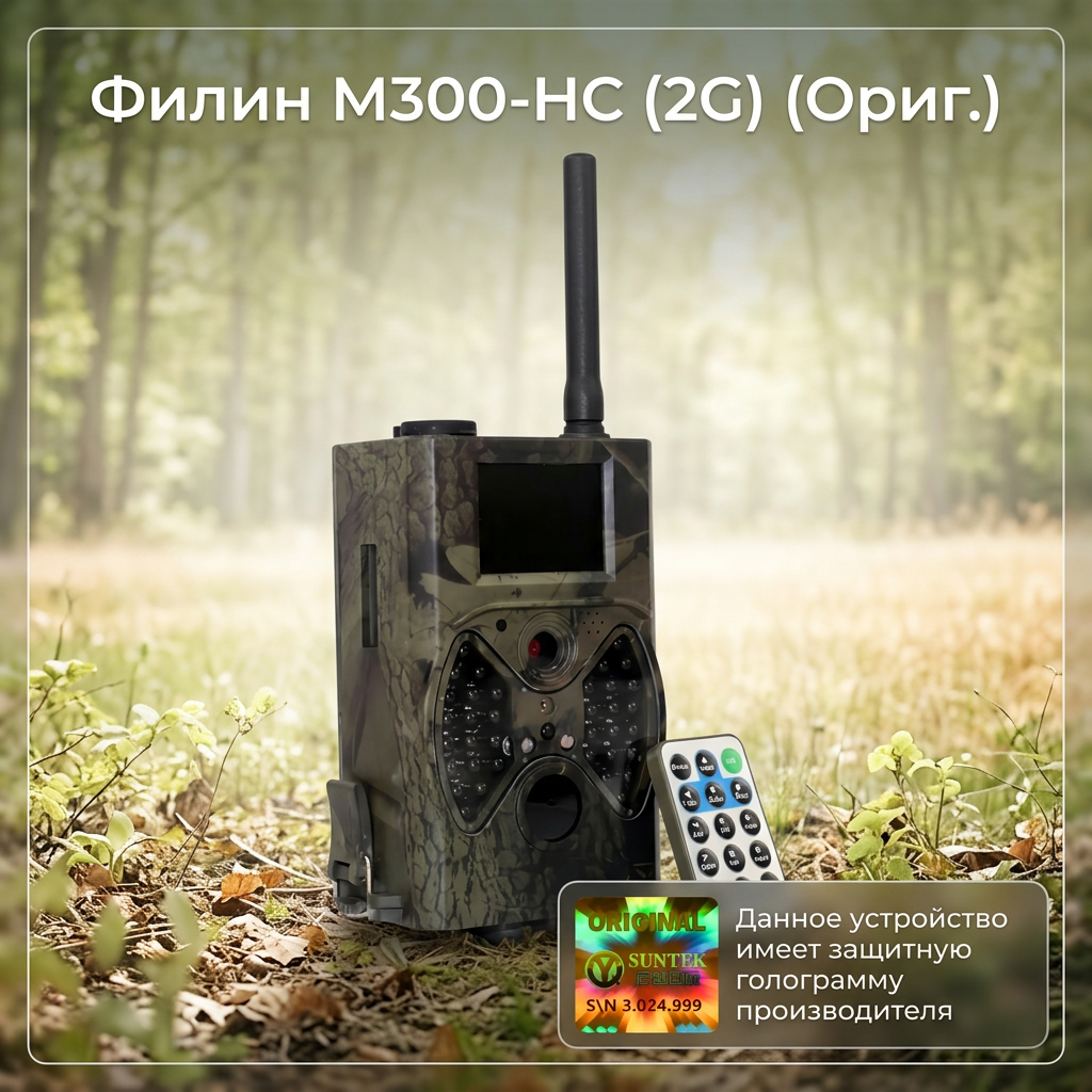 GSM фотоловушка Филин М300-НС (2G) для охоты и охраны дачи и квартиры