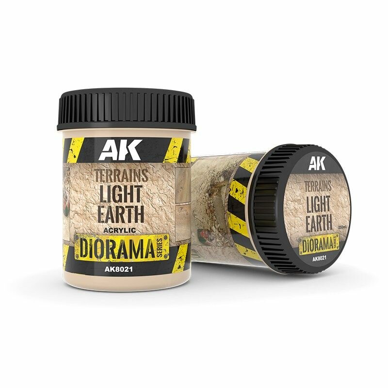 Смесь-краска для создания эффектов AK Terrains Light Earth 250ml AK8021