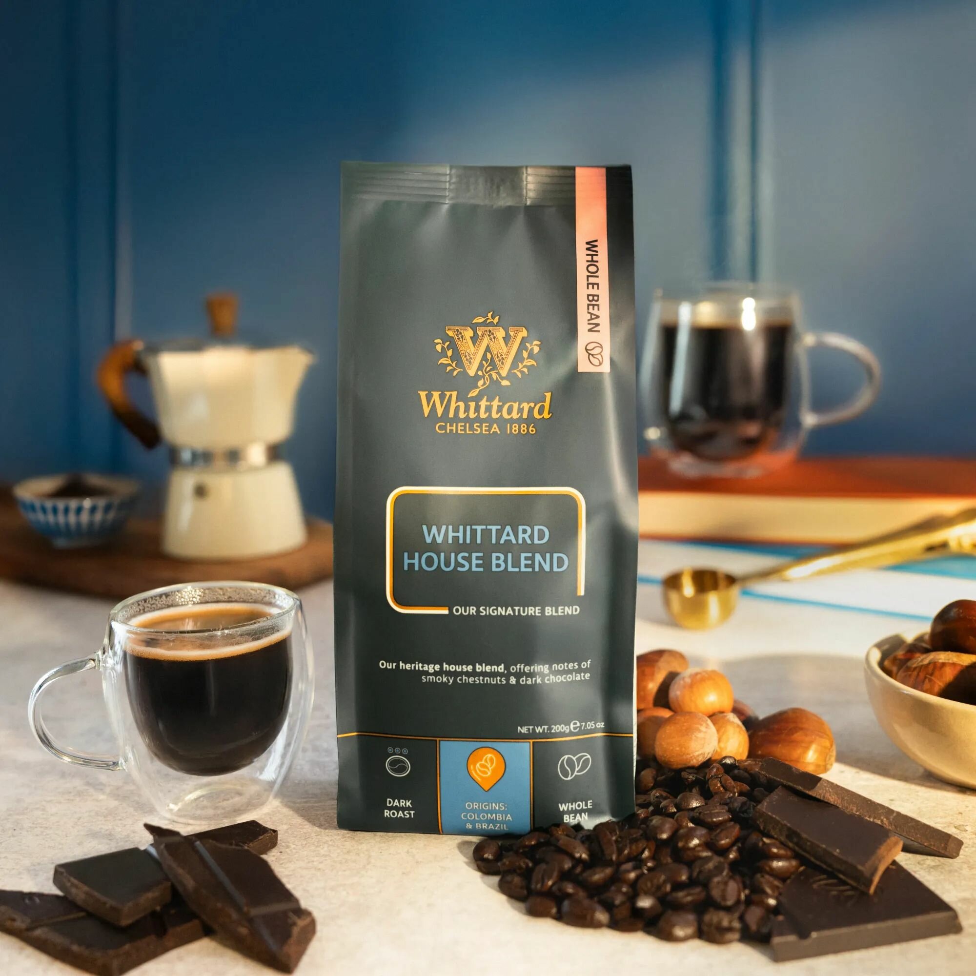 Whittard of Chelsea 1886 Кофе в зернах Whittard House Blend 200г
