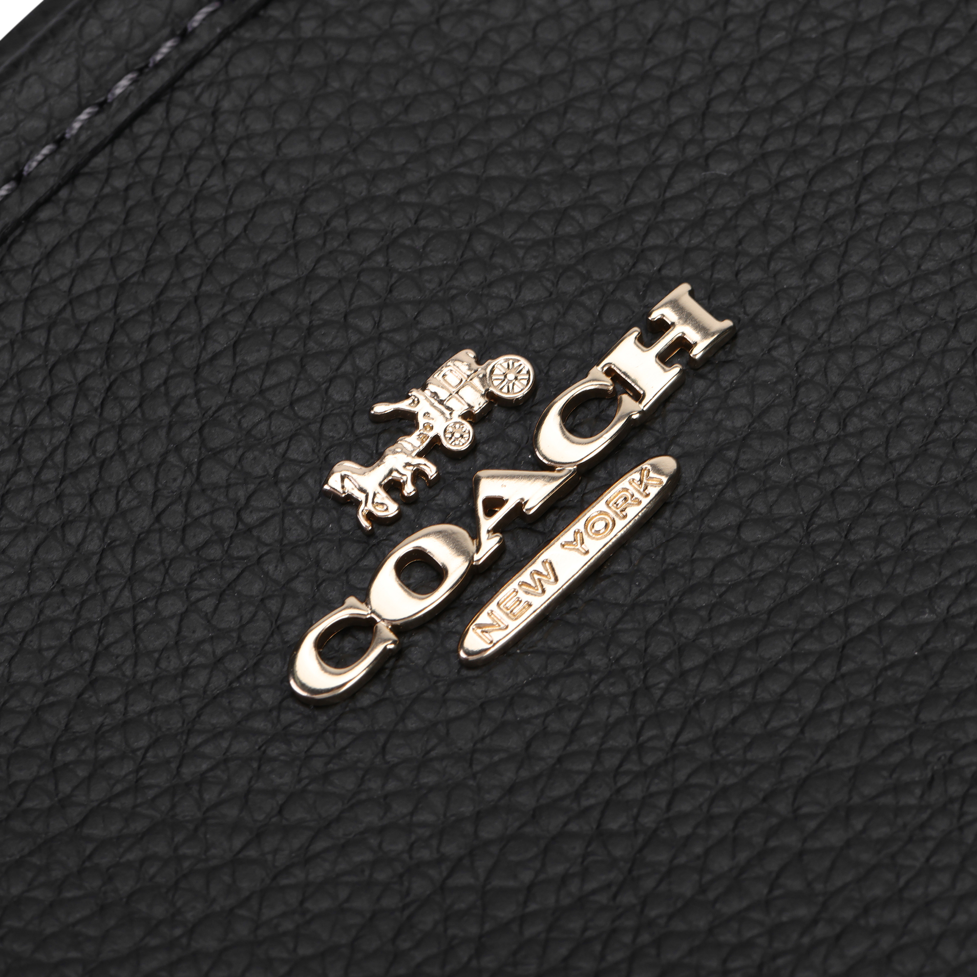 Сумка Coach City, фактура матовая, черный — фото 1