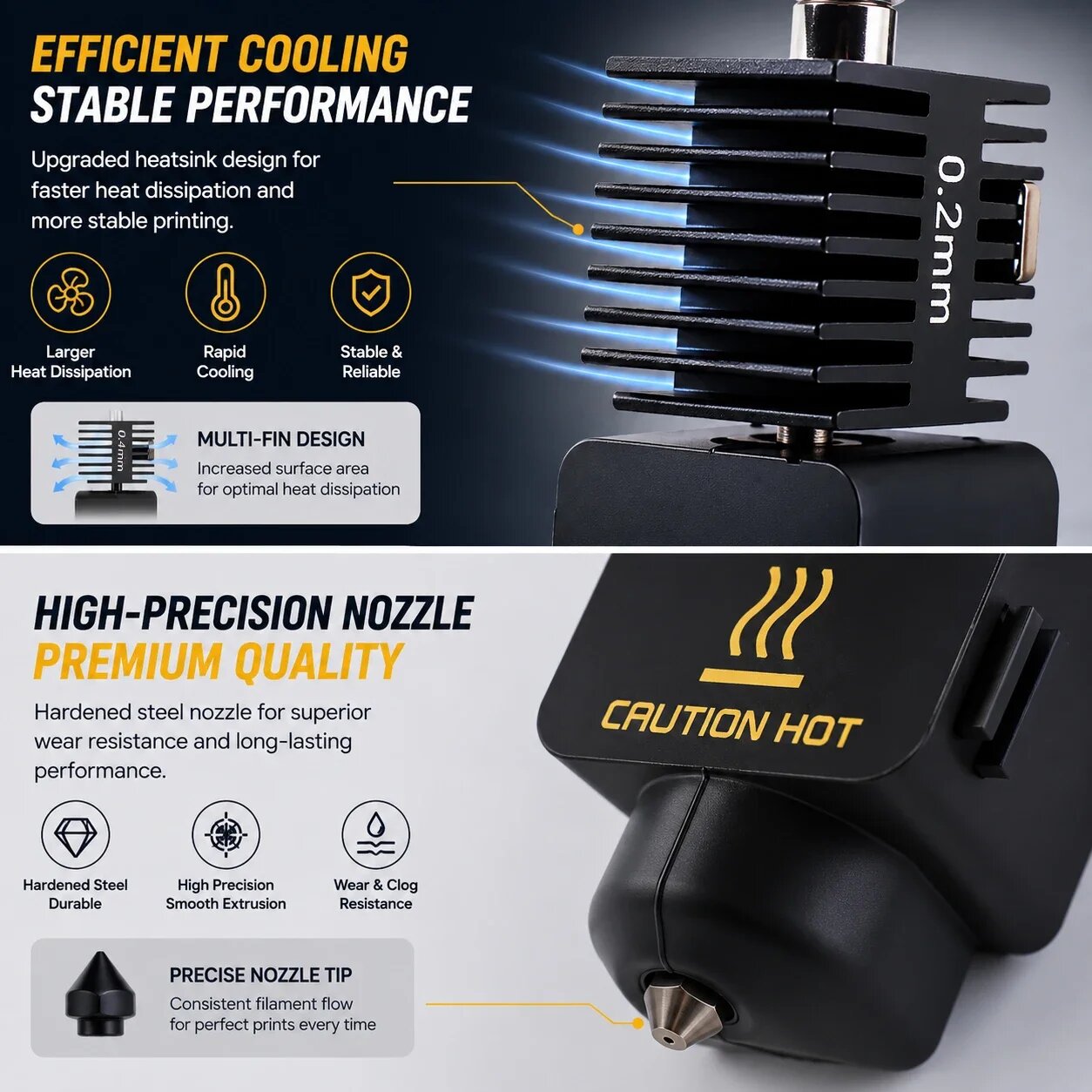 Hotend 0.2mm для Bambu Lab A1 A1 mini — фото 1