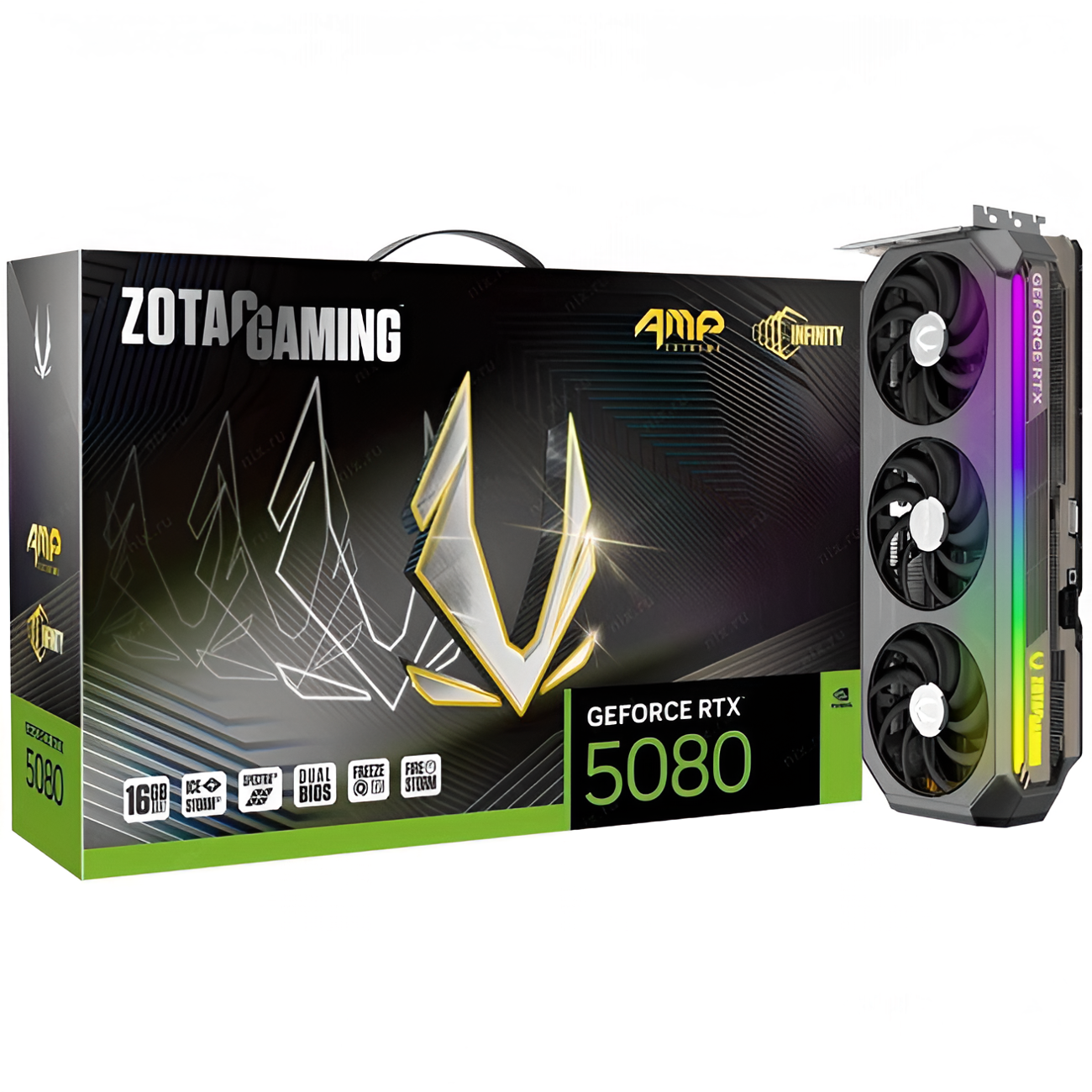 Видеокарта ZOTAC GeForce RTX 5080 AMP EXTREME INFINITY 16GB (ZT-B50800B-10P)