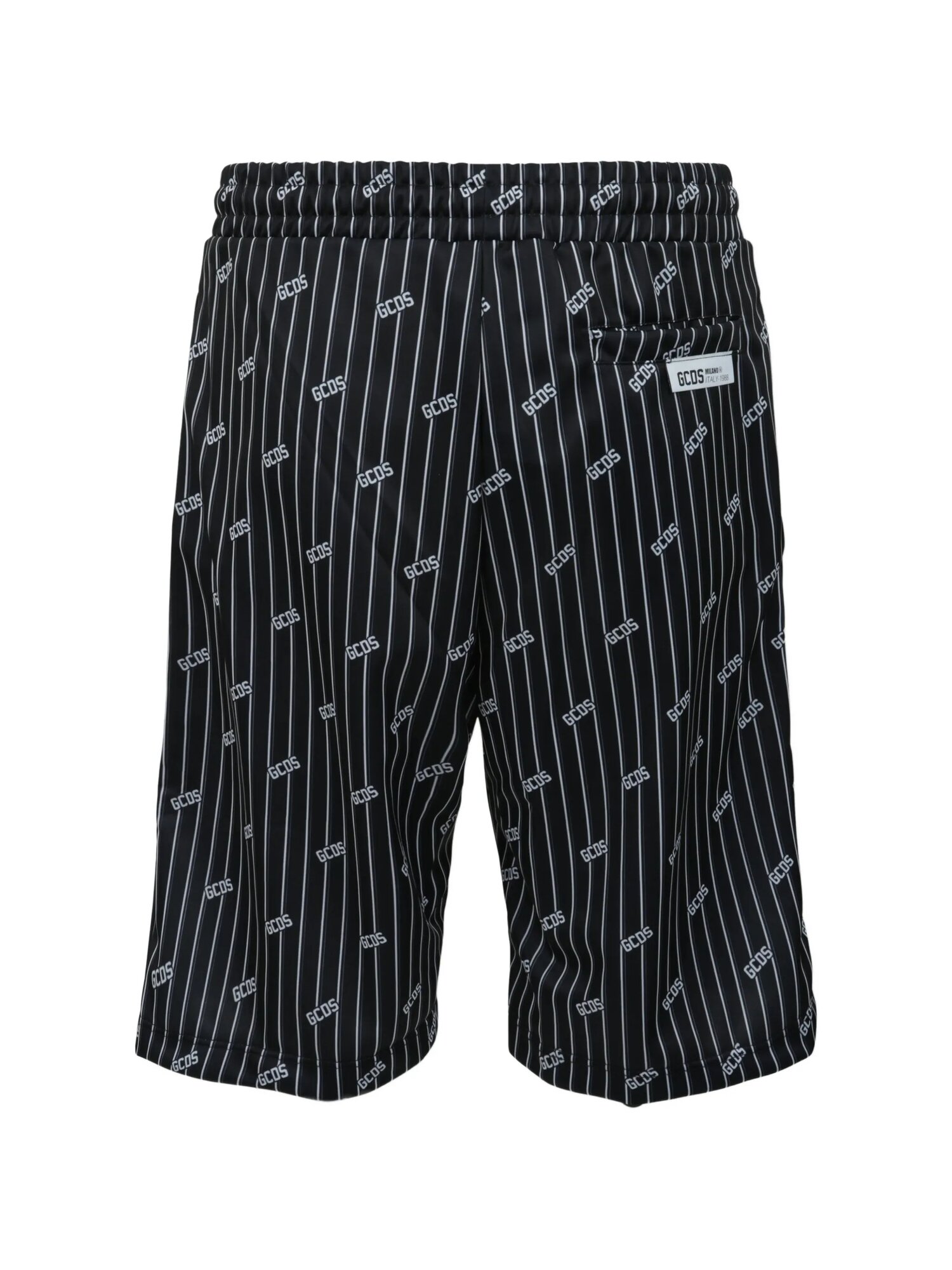 Шорты GCDS Pinstripe logo-print shorts, размер 46 — фото 1