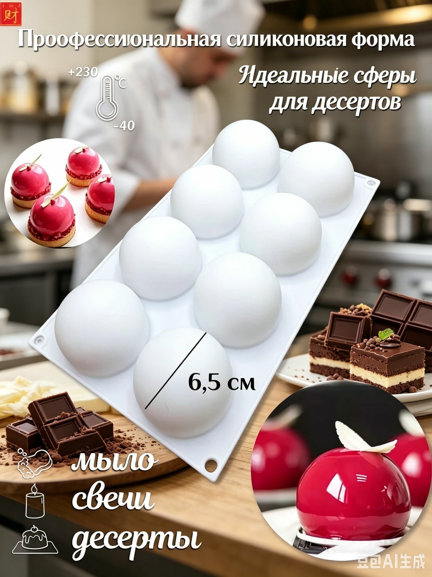 Форма для выкладки 1 шт, 6.5 см