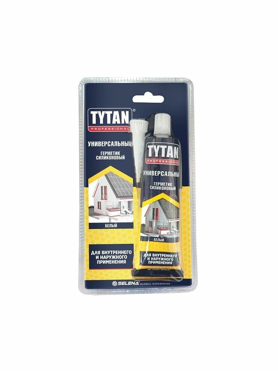 Герметик Силиконовый Универсальный белый 85мл (блистер) Tytan Professional