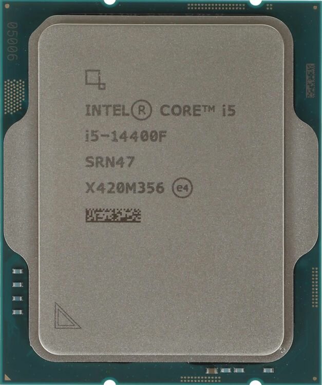 Процессор CPU Intel Core i5-14400F TRAY (S1700, 1800MHz up to 4700MHz/9.5Mb+20Mb, 10C(6P+4E)/16T, Raptor Lake, 10nm, 65-148W, w/o VGA, SRN47)