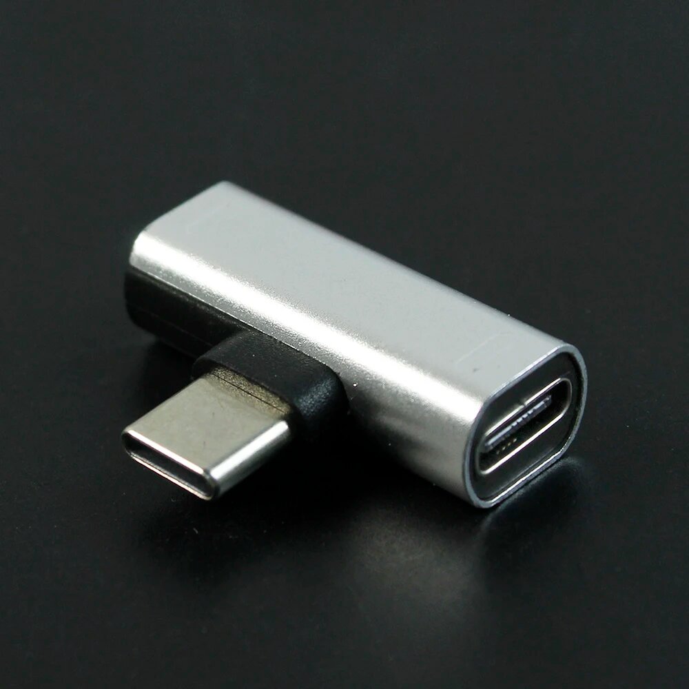 USB-C адаптер для наушников, серебристый