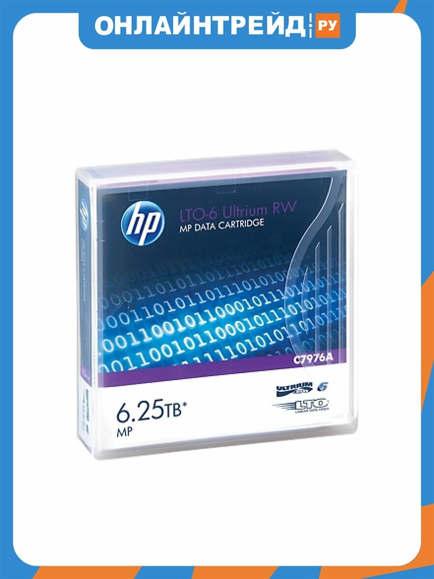 Картридж ленточный HP E LTO-6 Ultrium 6.25TB (C7976A)