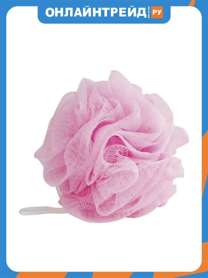 Мочалка Dewal Beauty для тела, розовая