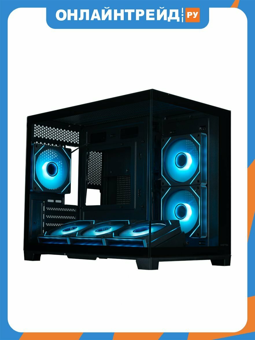 Корпус Xastra QW500M 6ARGB-C10-UC, черный