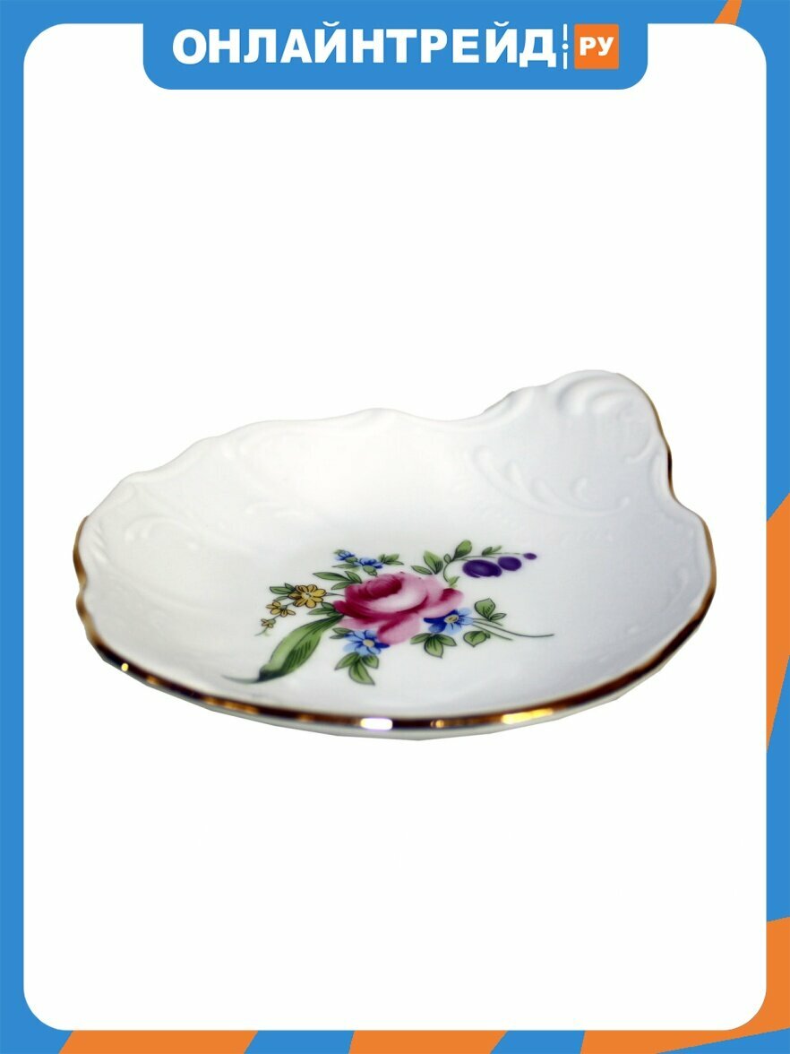 Розетка Bernadotte с ручкой, декор "Мейсенский букет" (БЕР0095)