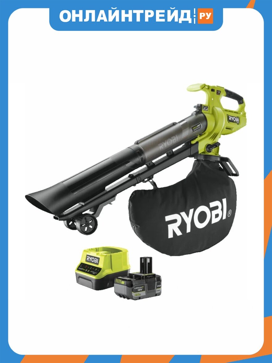 Садовый пылесос-воздуходувка Ryobi ONE+ 18В RY18BVXA-150 5133005666