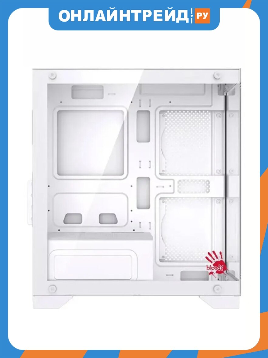 Корпус Bloody BD-CC103 белый без БП mATX