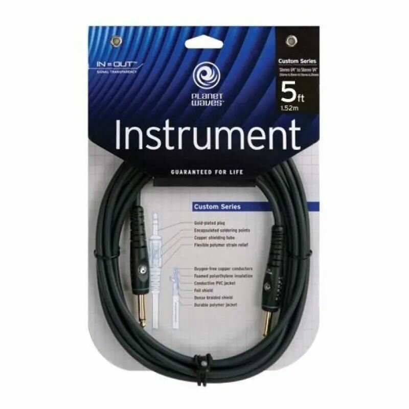 Инструментальный кабель Planet Waves Custom PW-G-05 1.5 м