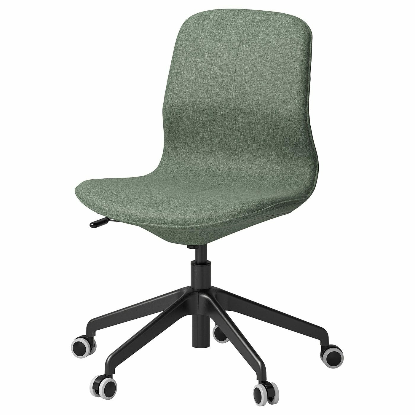Офисное кресло IKEA L NGFJ LL, зелено-серый, черный 295.060.56