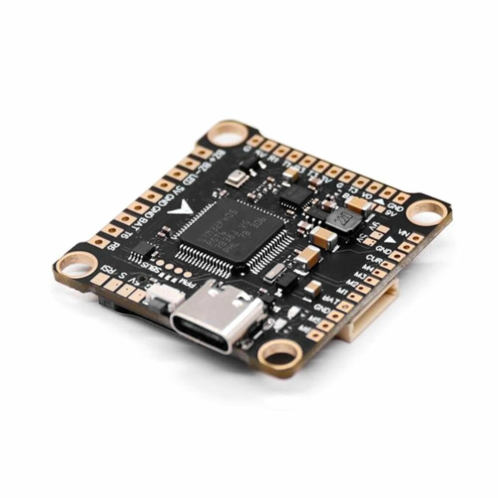 Полетный контроллер F4V3S Plus Sp Racing F4 F7 поддерживает прошивки Cleanflight, Betaflight и Inav.