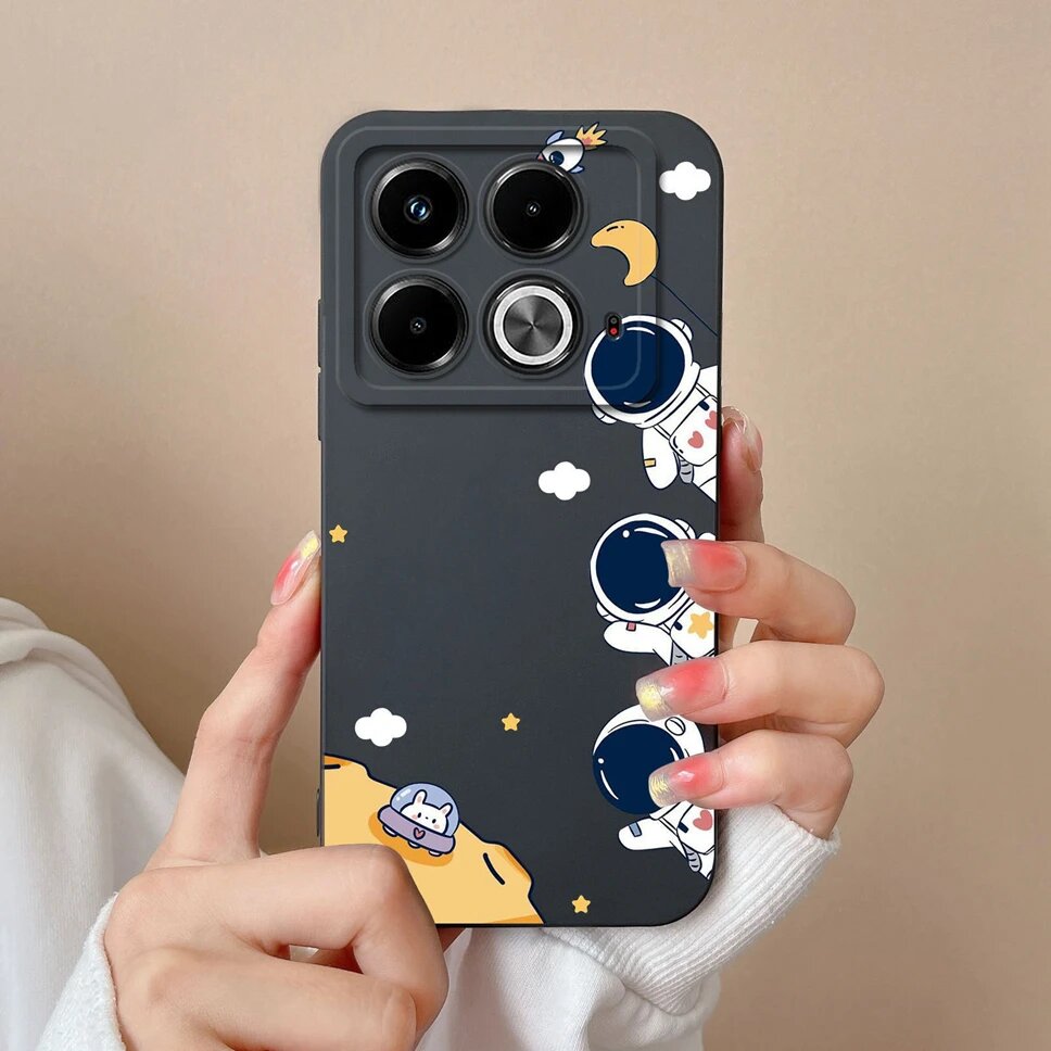 Чехол для Infinix Note 40 Pro Plus 4G 5G, чехол с милым астронавтом, мягкий TYB225, Note 40 Pro 4G