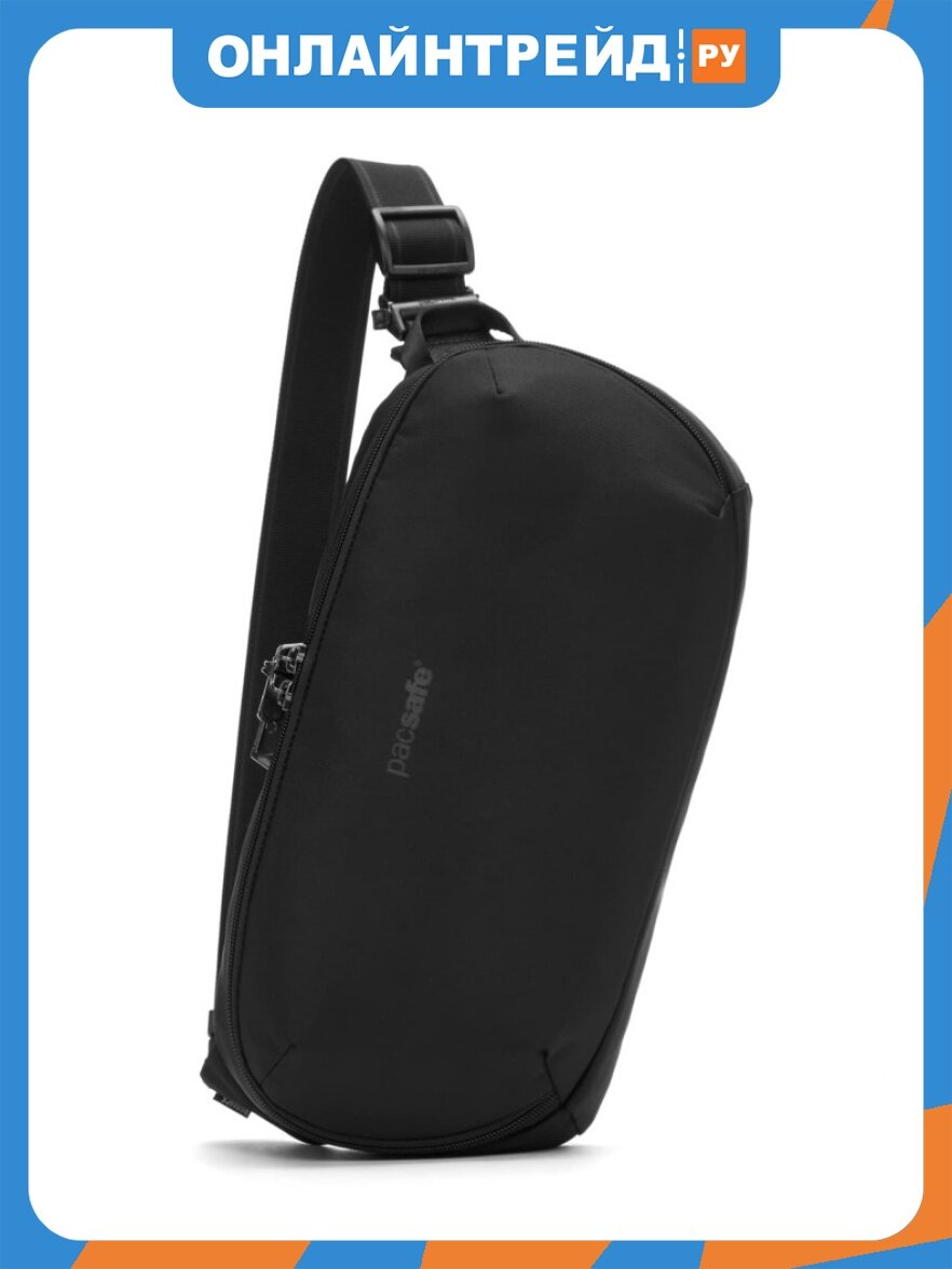 Сумка слинг антивор Pacsafe Metrosafe X Urban Sling, черный, 5 л.