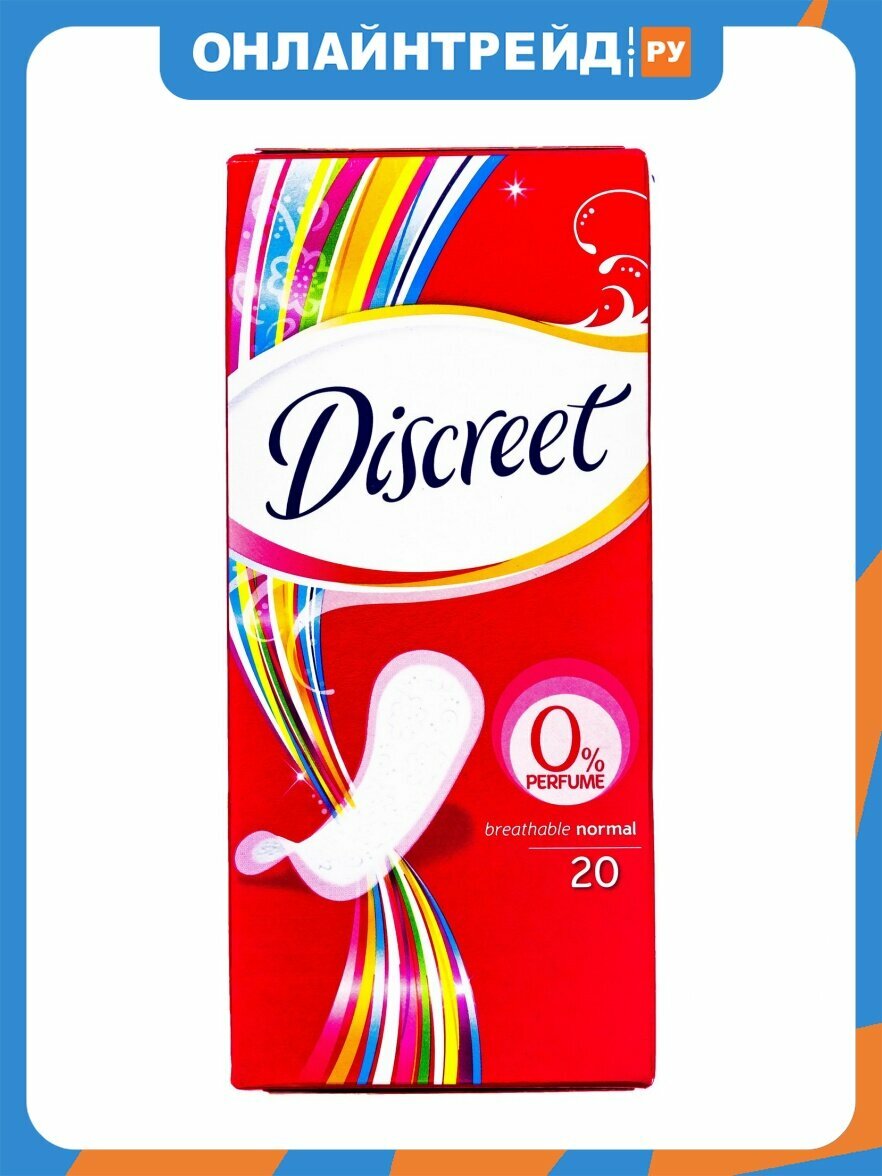 Женские гигиенические прокладки на каждый день Discreet Normal Single, 20шт