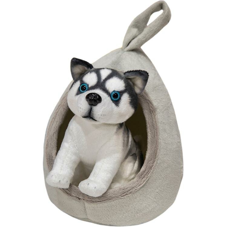 Плюшевая игрушка унисекс PANGPANGLONG Милый Хатико, Кроватка для щенков, 18CM EU