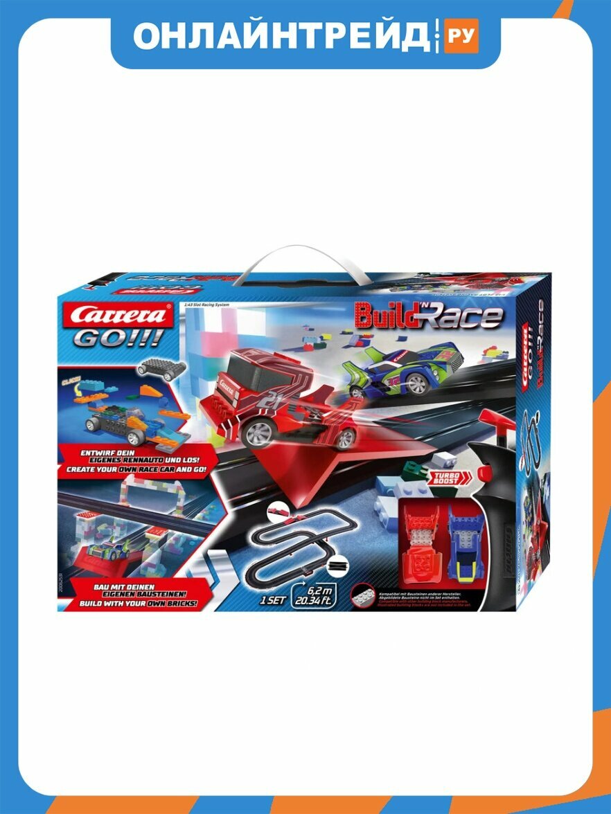 Автотрек Carrera GO Build 'n Race - Racing Set 6.2, 20062531
