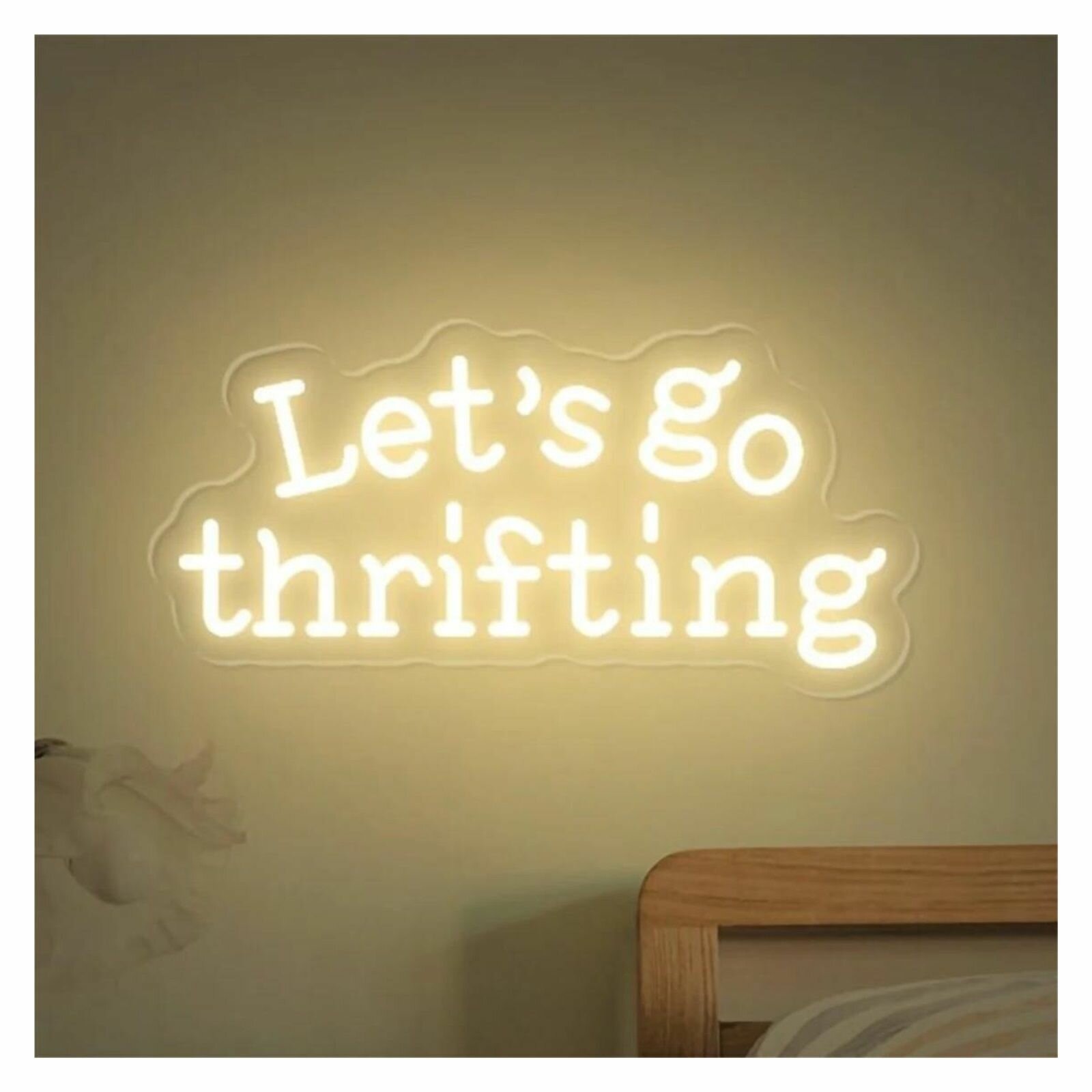 Let's Go Thrifting Декор Неоновой Вывески 40смх22см