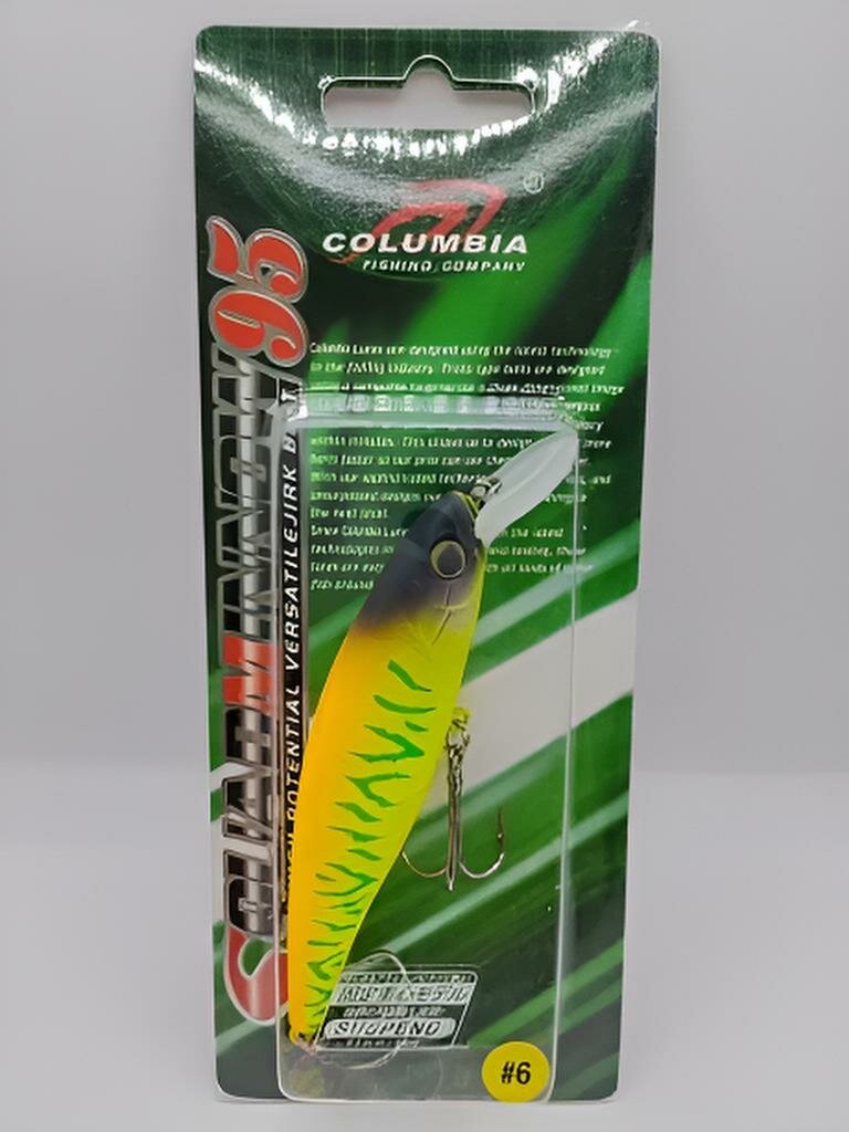 Воблер минноу Columbia SquadMinnow 95SP: 95мм, 14г, нейтральный воблер на хищника, заглубление 0,8-1,5м