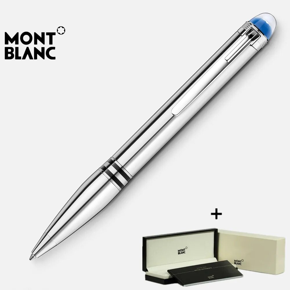 Montblanc Ручка Шариковая, толщина линии: 0.7 мм, цвет: Черный, 1 шт.
