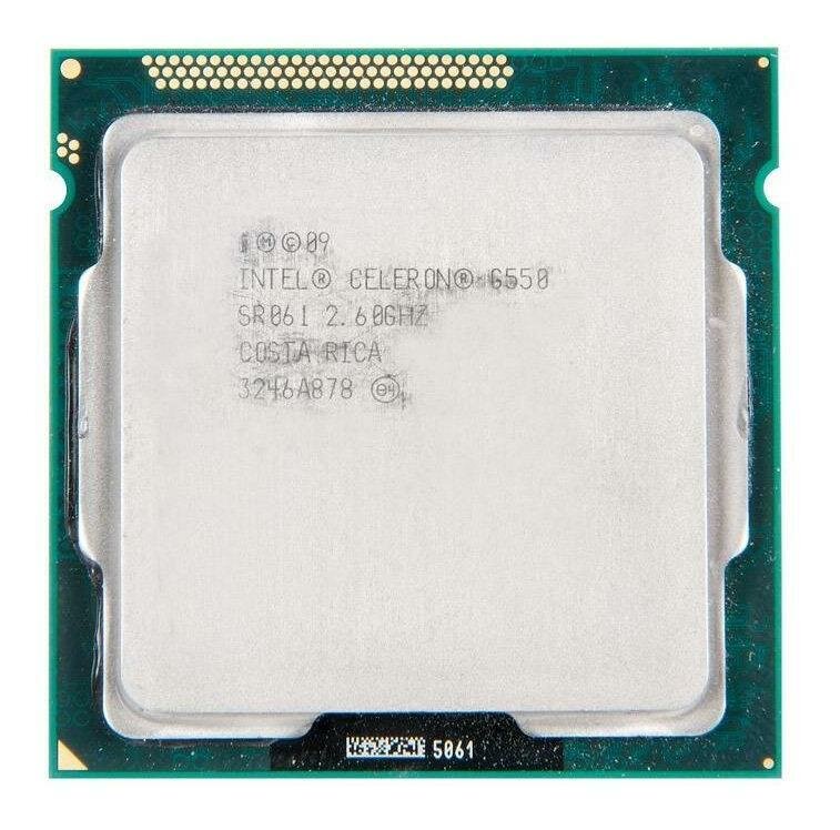 550 LGA 1155 SR061 L3 2 Мб Кэш 2,60 ГГц демонтаж (Процессор Intel Celeron G) микросхема