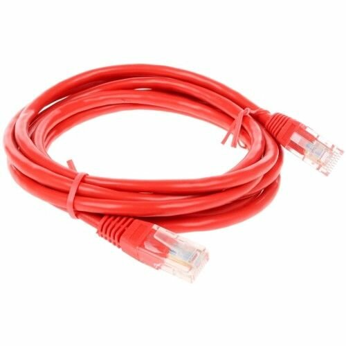 Патч-корд Cablexpert PP12-2M/R 2м cat.5e UTP красный