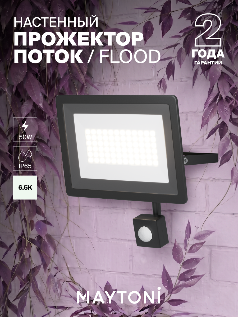 Светильник уличный светодиодный прожектор Maytoni Outdoor Flood FL001-L50B6KSR