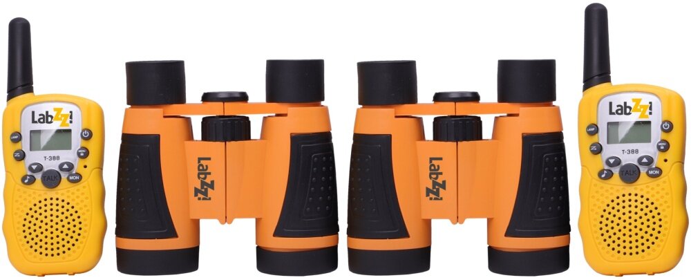 Комплект раций и биноклей Levenhuk LabZZ WTT10 Orange