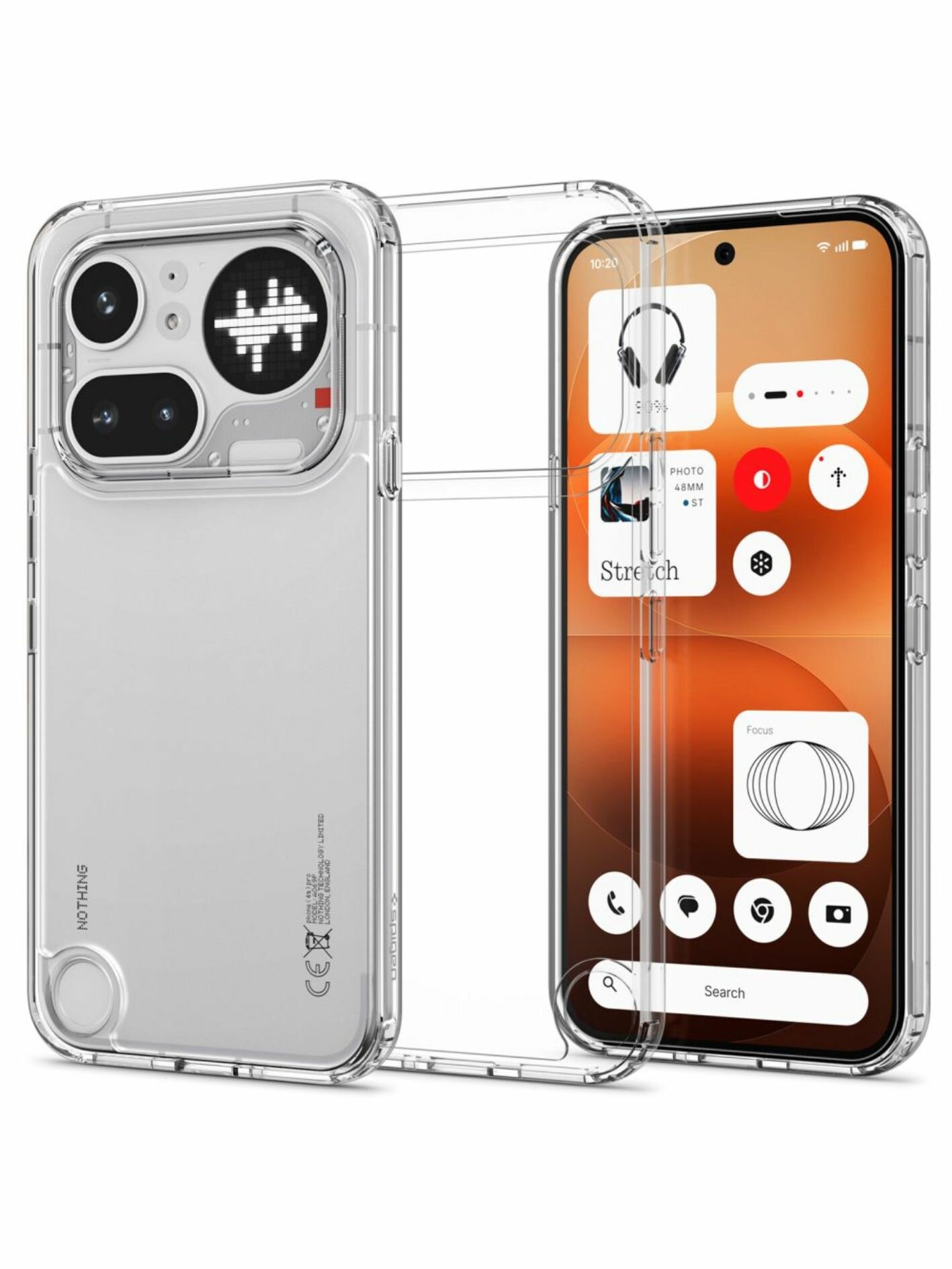 Чехол на Nothing Phone (4a) Pro, Spigen Ultra Hybrid, прозрачный (ACS11632)
