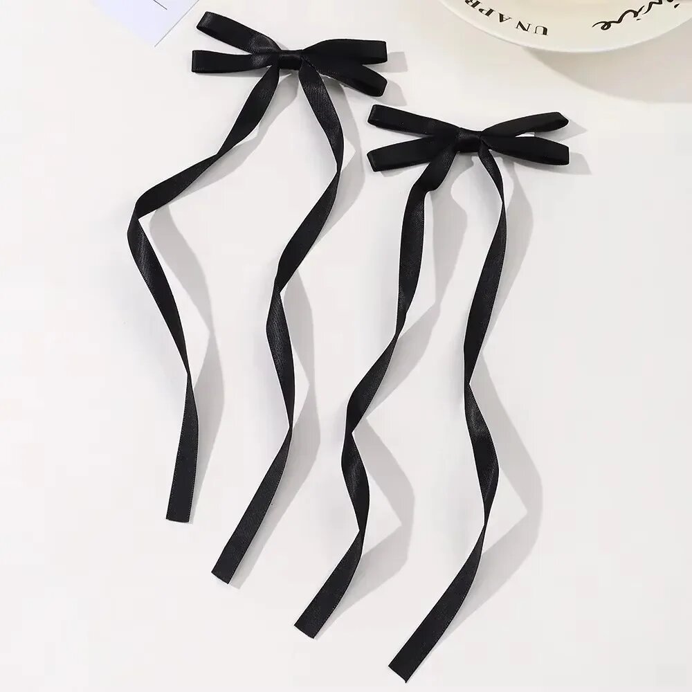 Двухсторонние ленты с кисточками, BABY BOWS Черный, 4290-4x2