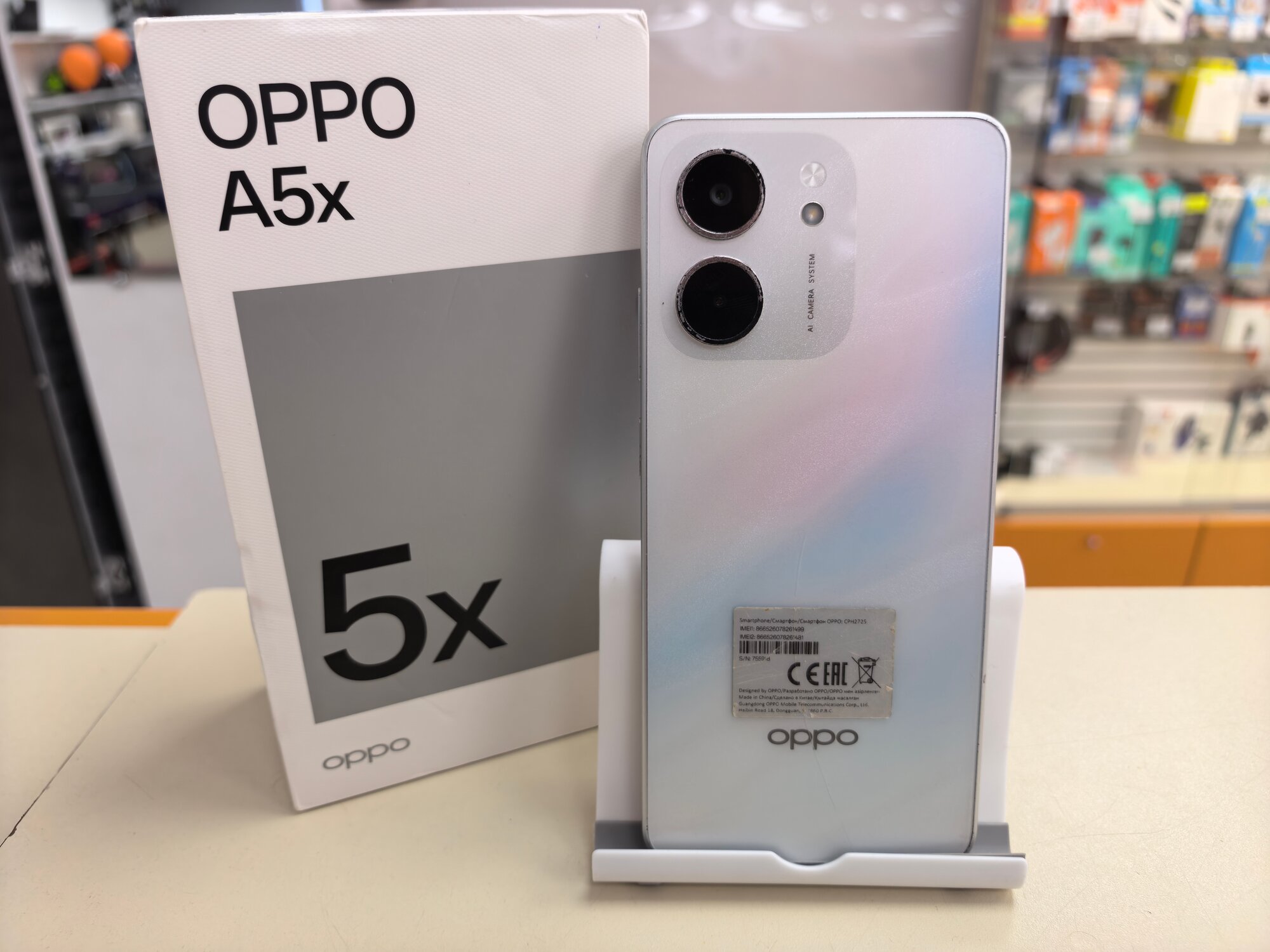Смартфон Oppo A5x, память 4/128 ГБ БУ уценка