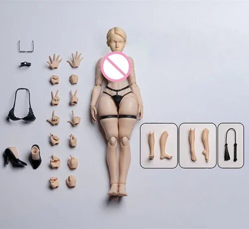Коллекционная фигурка Taholicy NT-04 1/12 солдата 6 дюймов Selina White, Connected neck