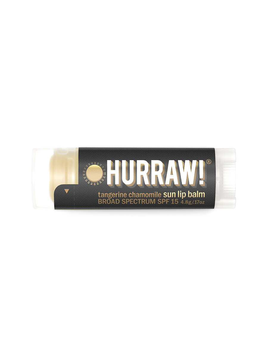 Бальзам для губ Hurraw, SPF 15, ваниль, облепиха, гранат, воск канделилла, 4.8 г
