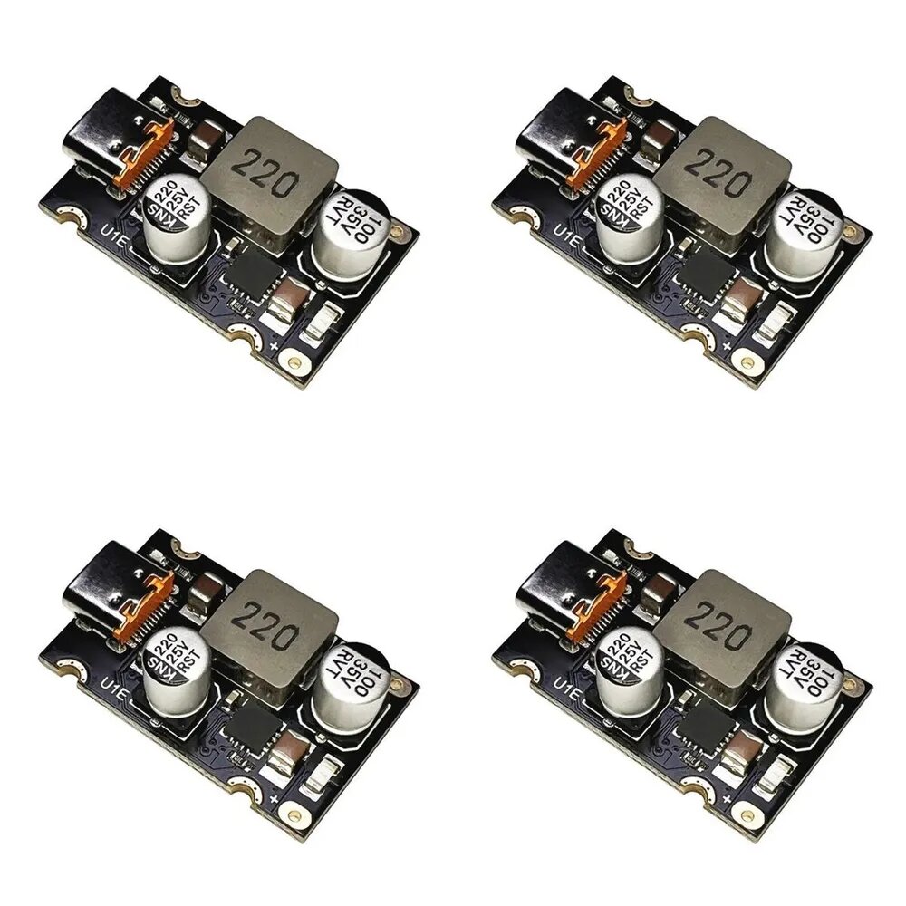 4 модуля быстрой зарядки PD65W, интерфейс Type-C, зарядное устройство с полным протоколом PD QCSCP A