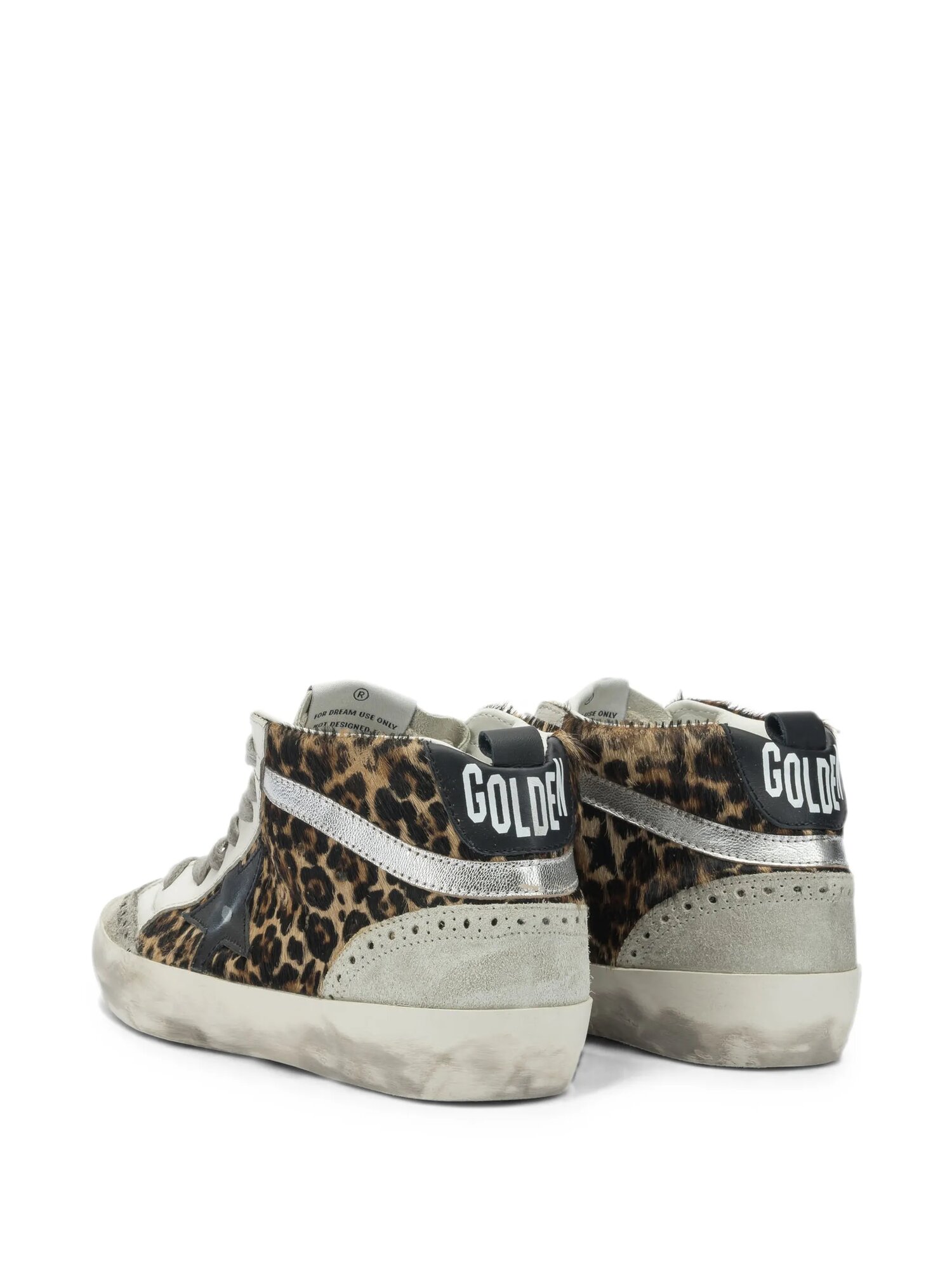 Кроссовки Golden Goose Mid Star, размер 36, коричневый/серый/оранжевый — фото 1