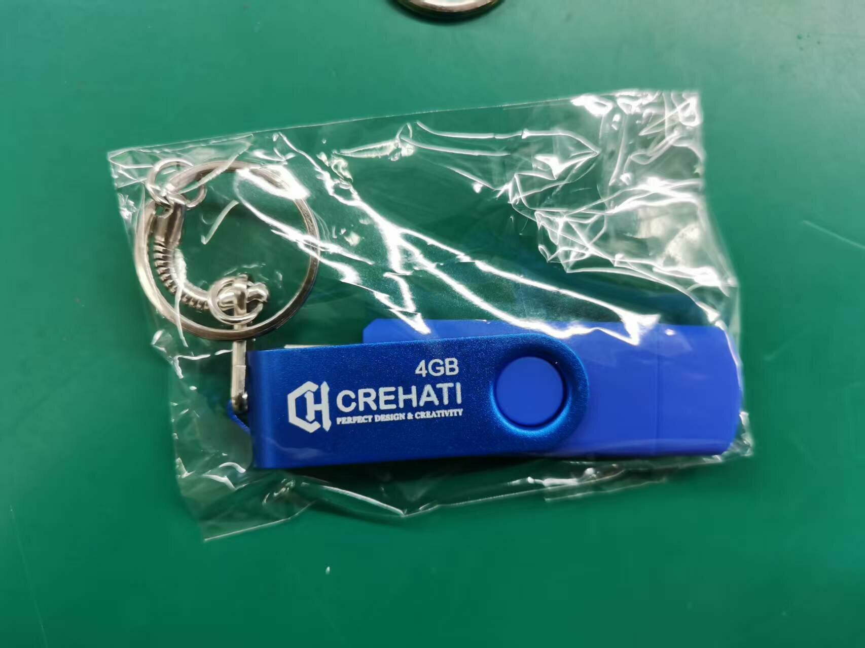 Вращающийся OTG USB-флешка 3.0, 64 ГБ, упаковка в OPP-мешок для мобильных устройств
